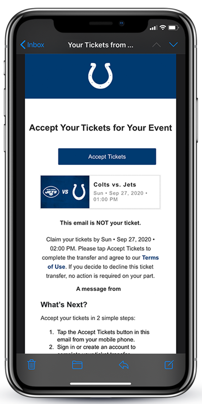 Colts Mobile Ticketing