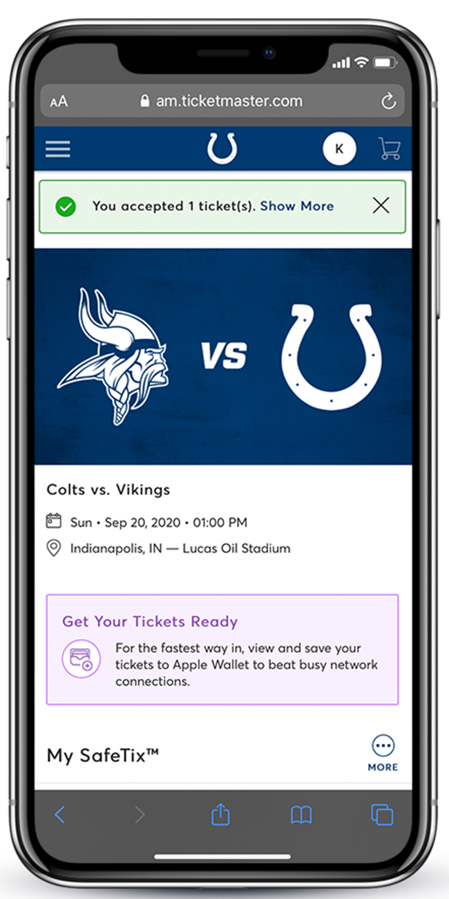 Colts Mobile Ticketing