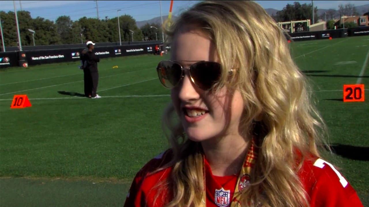 Madison's Wish was to Meet the 49ers