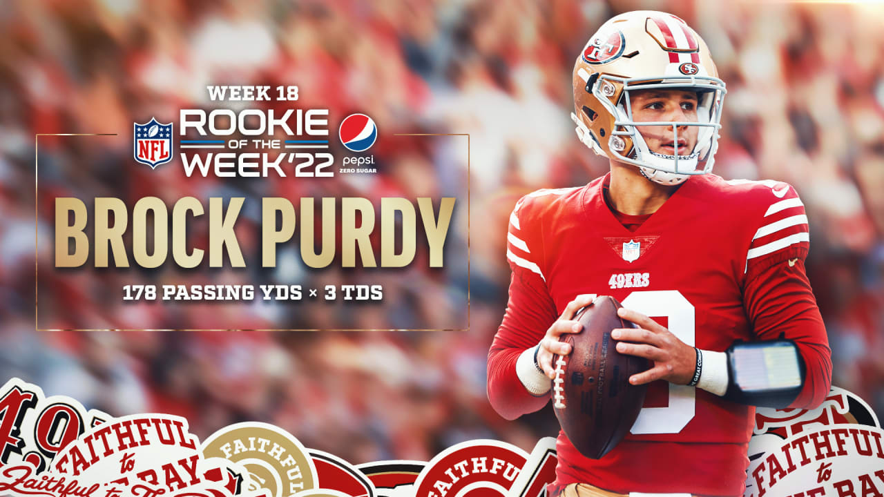 Brock Purdy Wins His Second Pepsi Zero Sugar Rookie of the Week