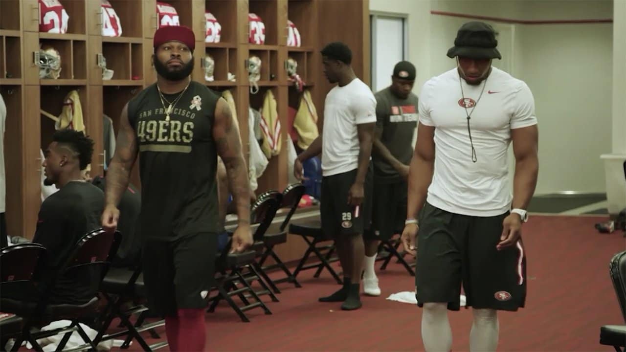 A Look Inside the 49ers Pregame Locker Room