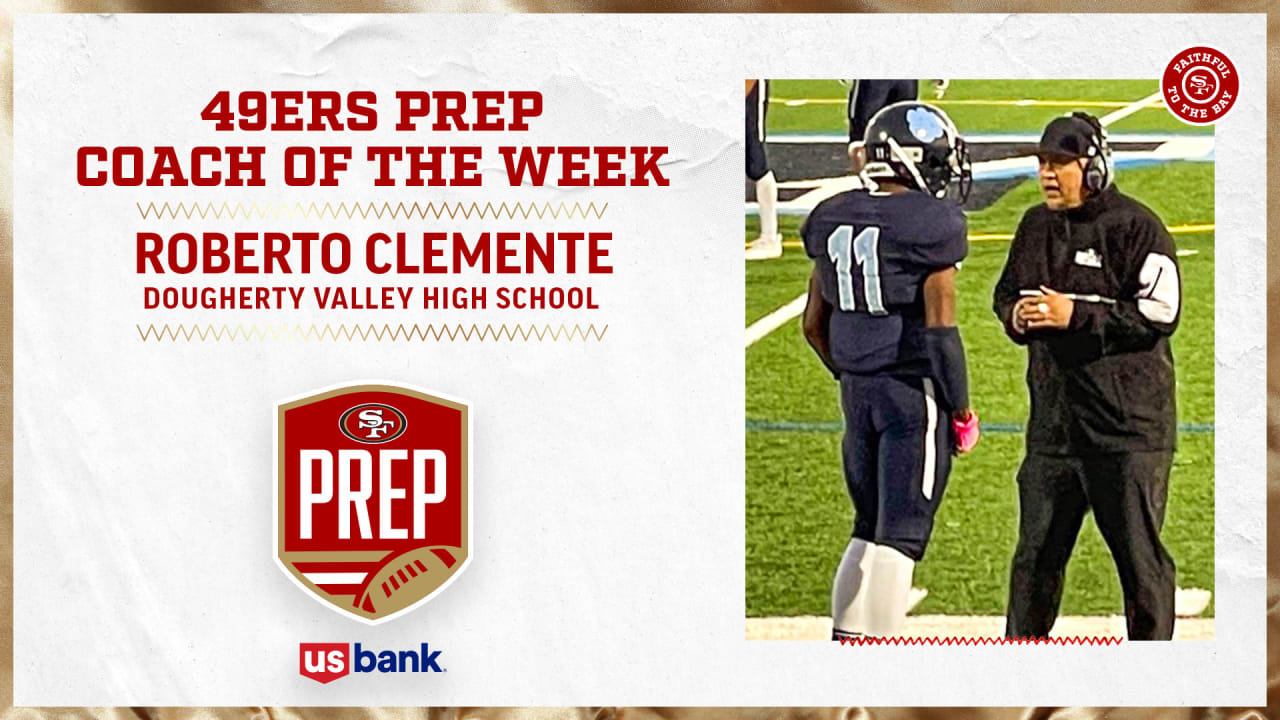 49ers PREP Selects Roberto Clemente as Coach of the Week