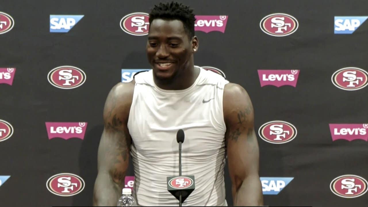 Eli Harold Gets Advice from HOFer Charles Haley