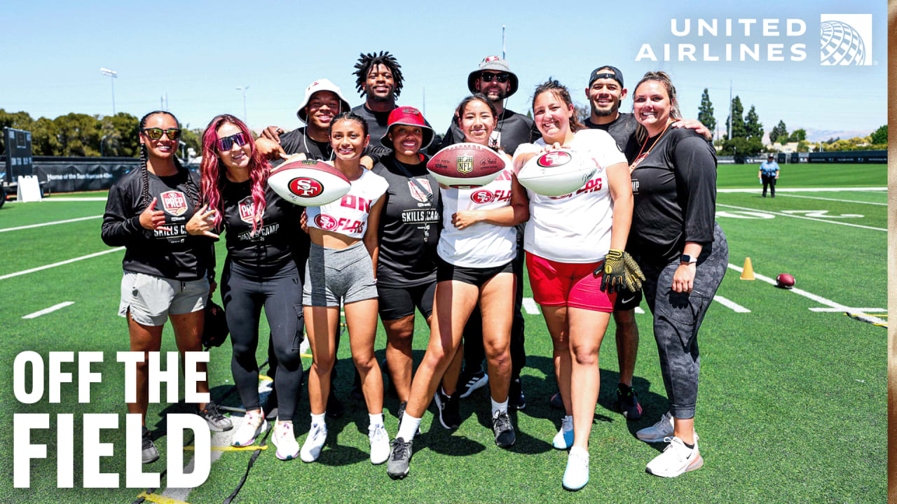 Off the Field: 49ers Players Coach Girls Flag Football