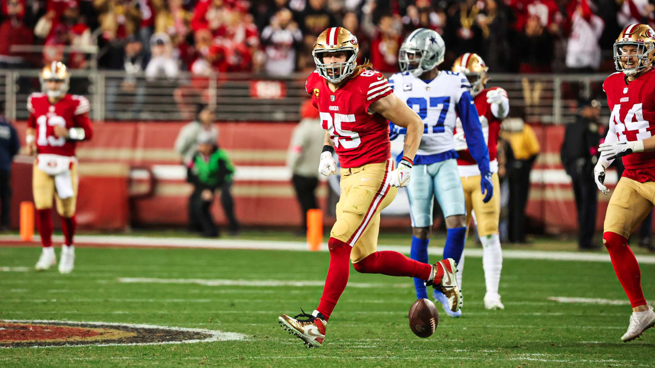 Every George Kittle Catch from the TE's 95-Yard Divisional Round Game