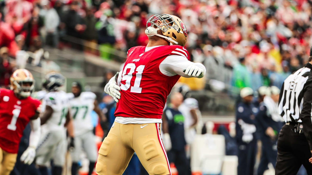 Arik Armstead Sacks Geno Smith to Force a Seahawks Three-and-Out