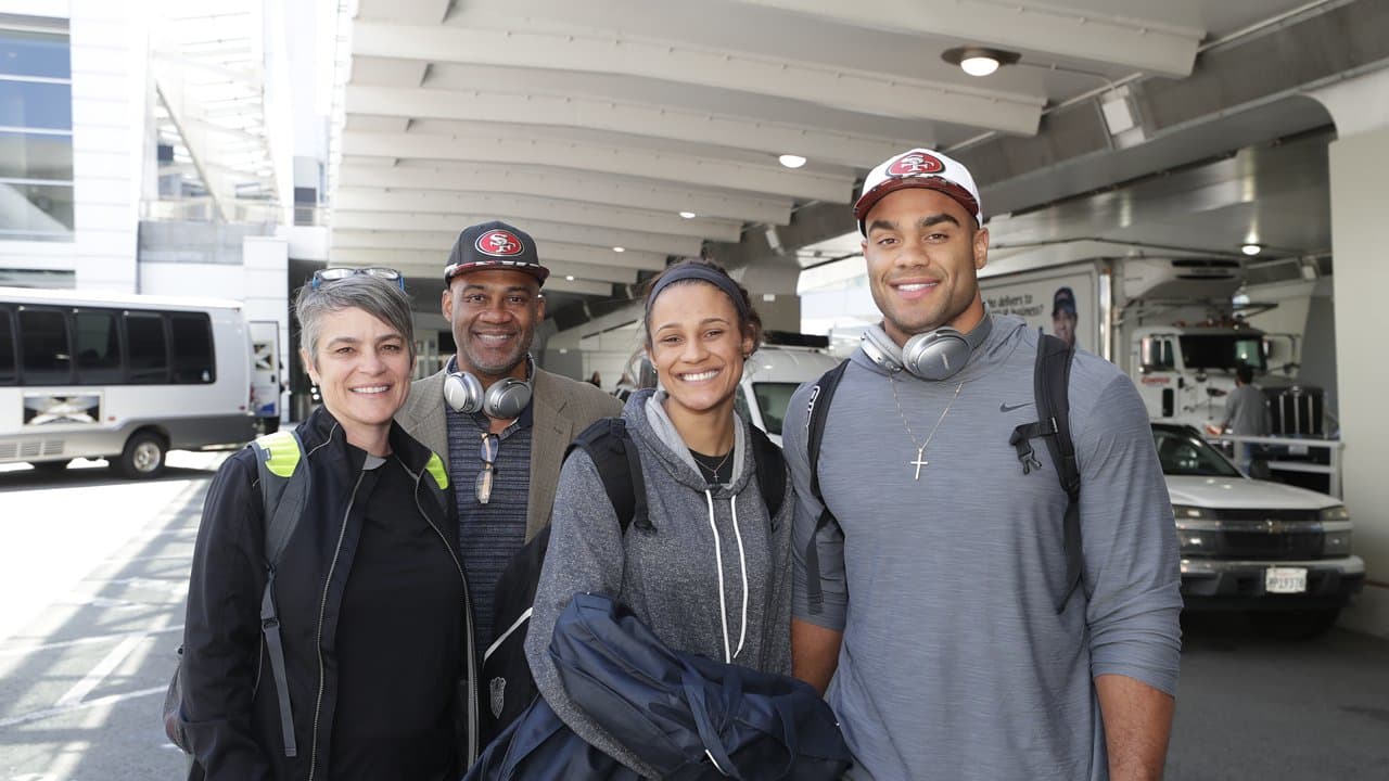Solomon Thomas and Reuben Foster Arrival Photos