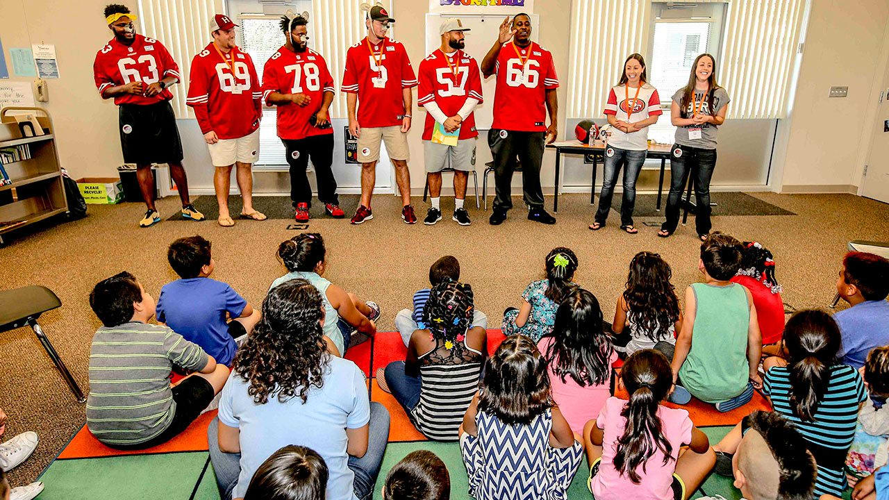 49ers Spend Afternoon Reading with Students