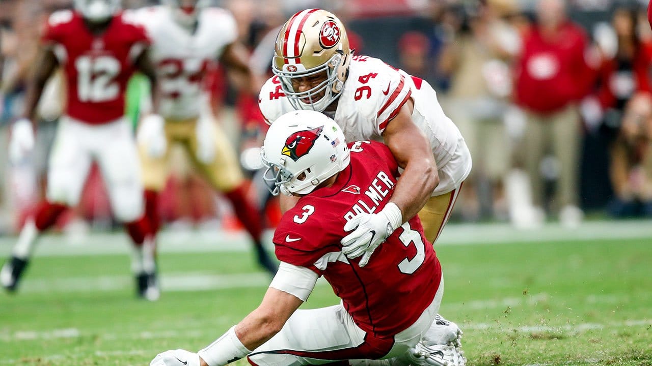 Solomon Thomas Gets His First-career Sack vs. Carson Palmer