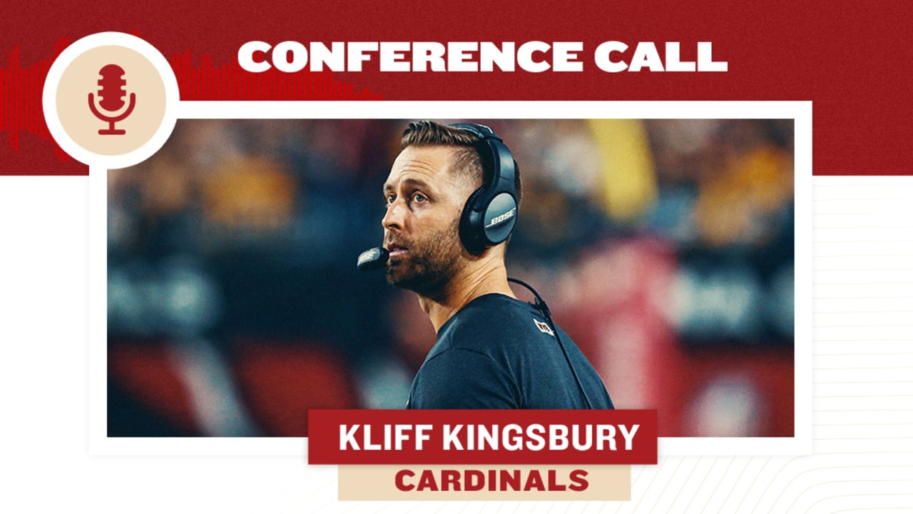 Arizona Cardinals Head Coach Kliff Kingsbury Conference Call