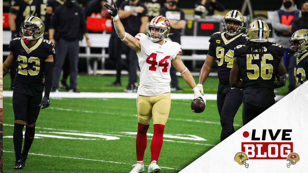 Live Updates: New Orleans Saints vs. San Francisco 49ers (NFL Week 12)
