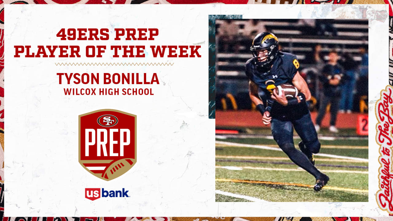 49ers PREP Selects Tyson Bonilla as Player of the Week