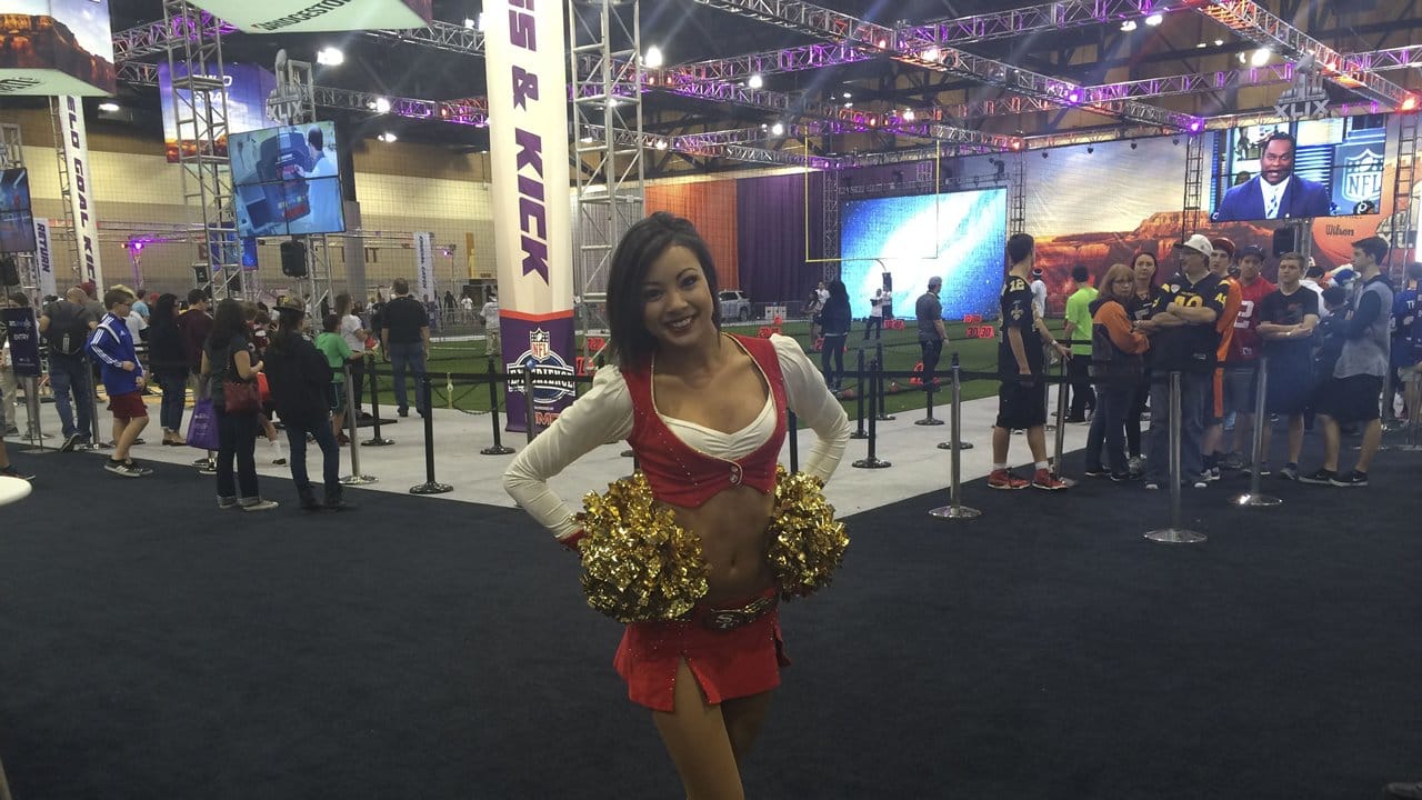 Aleena Represents Gold Rush at 2015 Pro Bowl