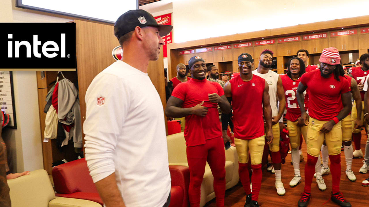 Go Inside the 49ers Locker Room Following Week 5 Win vs. Cowboys