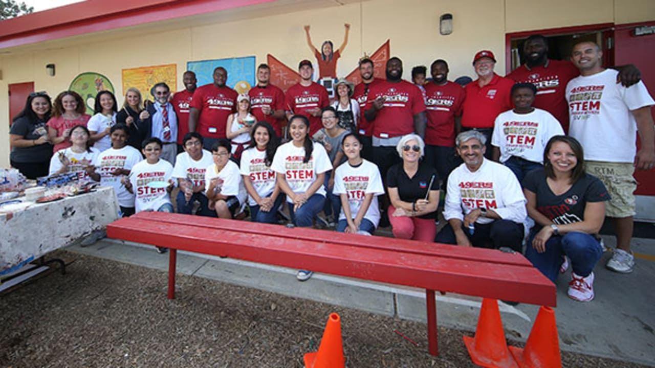 49ers and Cabrillo Middle School Team Up to Paint a Mural Celebrating ...