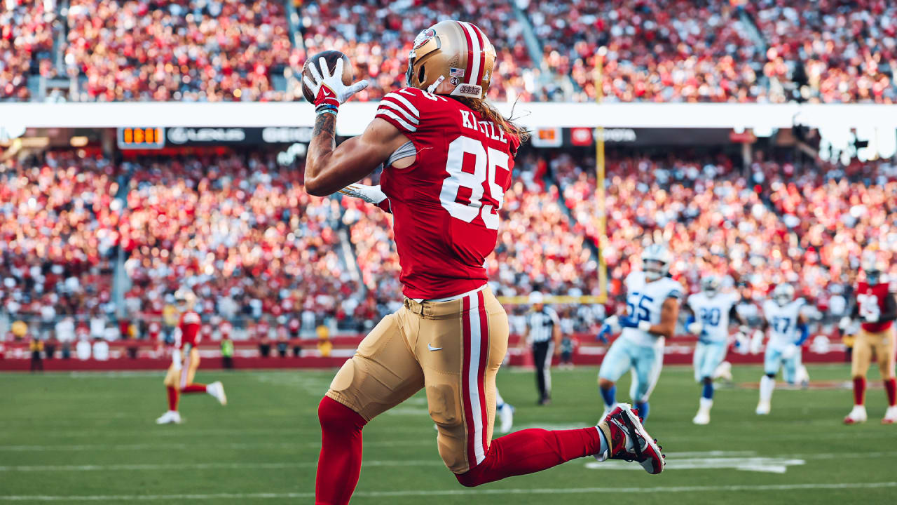 George Kittle Atrapa El Pase de Brock Purdy Un Touchdown de 19 Yardas