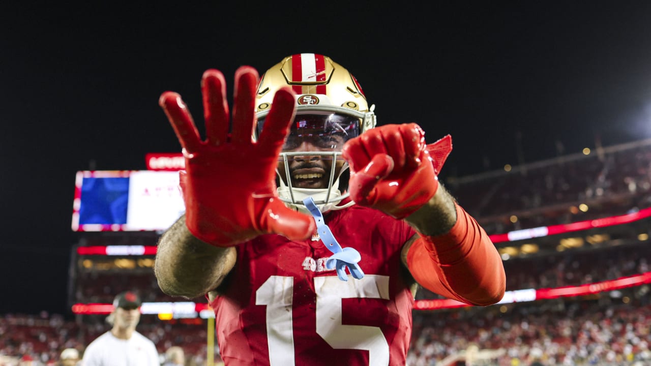49ers Celebrate Postgame Following 42-10 Win Over Cowboys