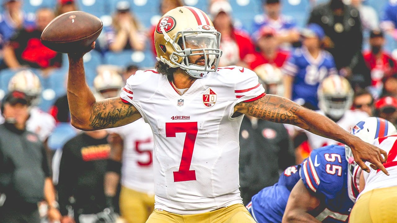 Every Kaepernick Run and Completion from Week 6