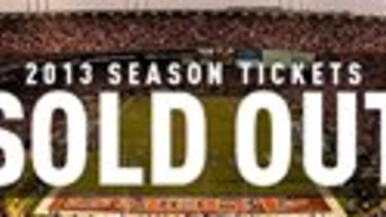 2013 Season Tickets Sold Out