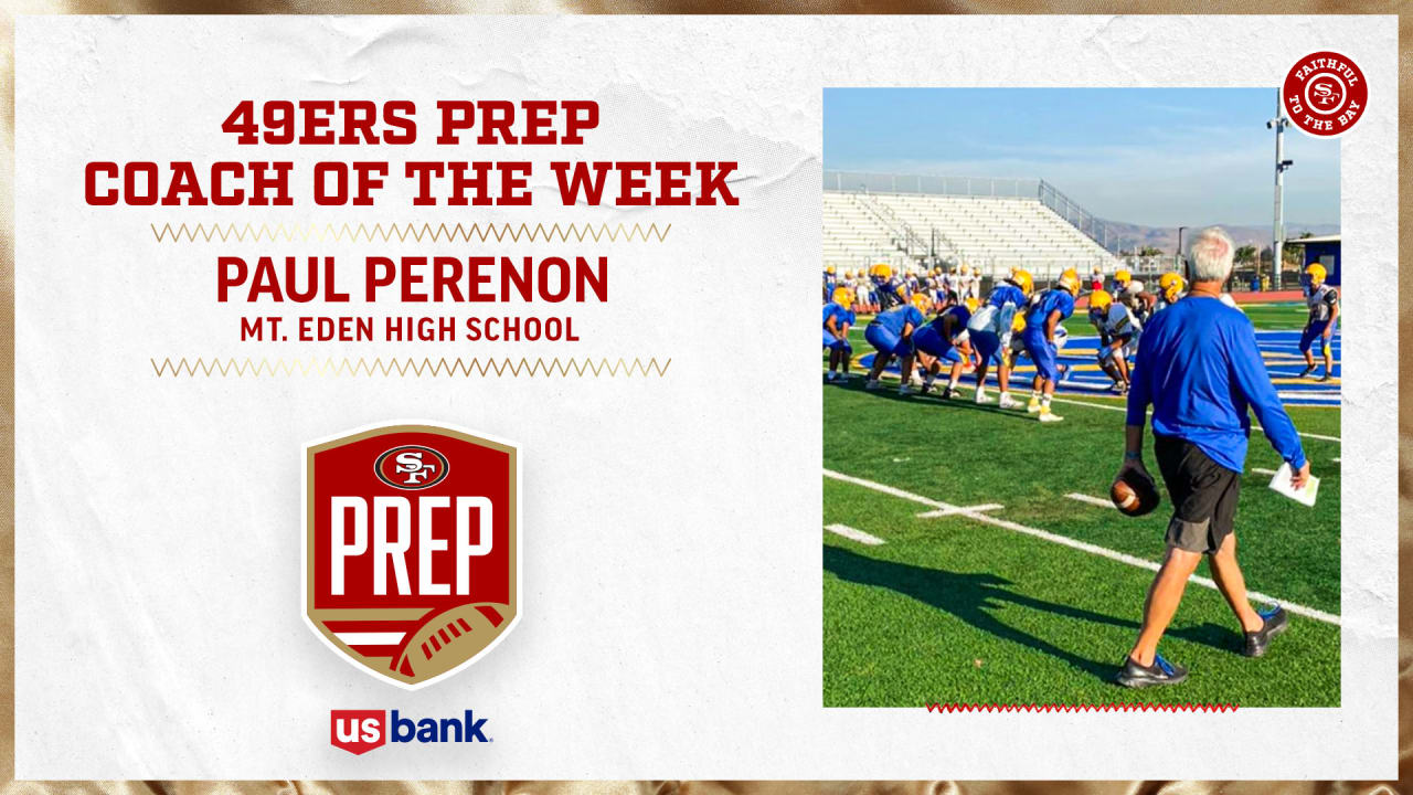 49ers PREP Selects Paul Perenon as Coach of the Week