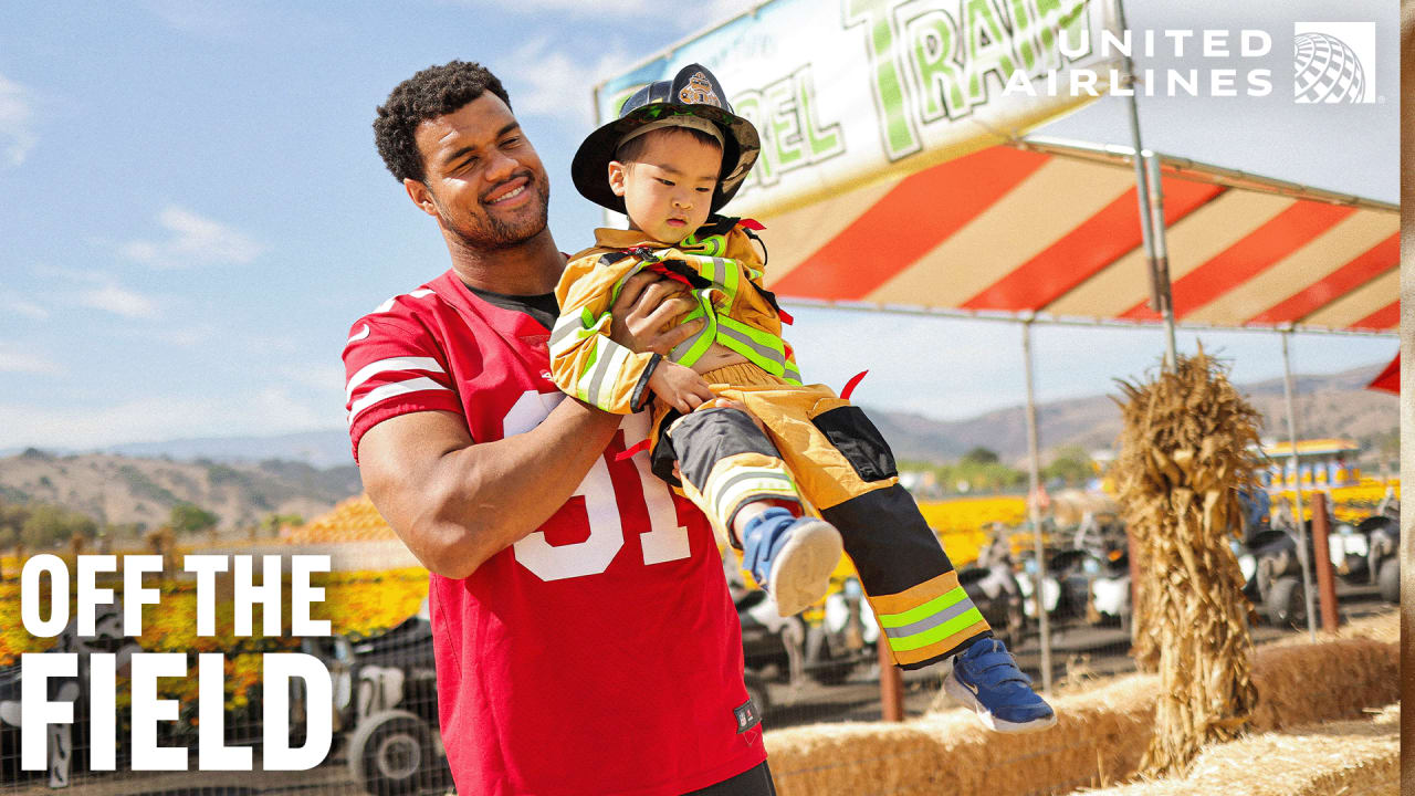 Off the Field: 49ers Players Embrace Halloween Spirit at Pumpkin Patch