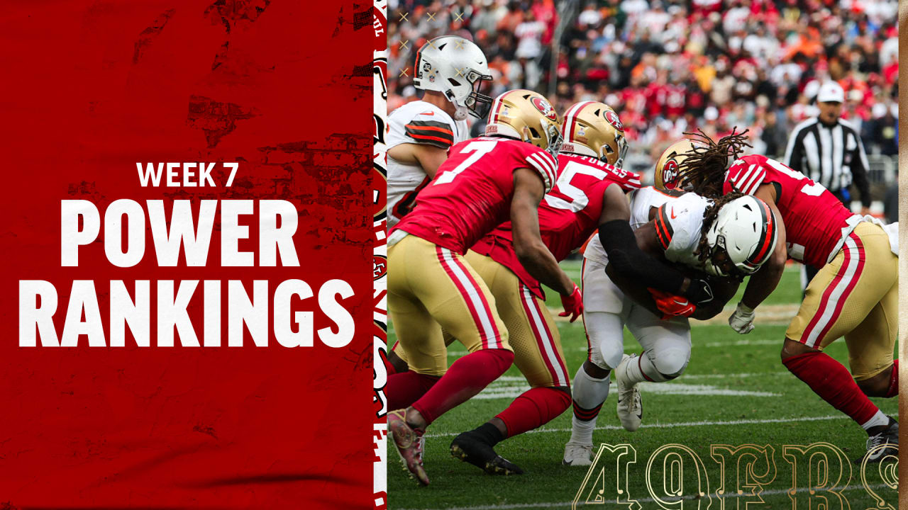 Power Rankings: 49ers Remain Among NFL's Top Five Teams