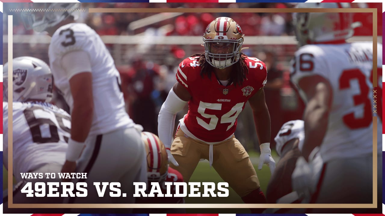 Ways to Watch and Listen in the UK: 49ers vs. Raiders Week 17
