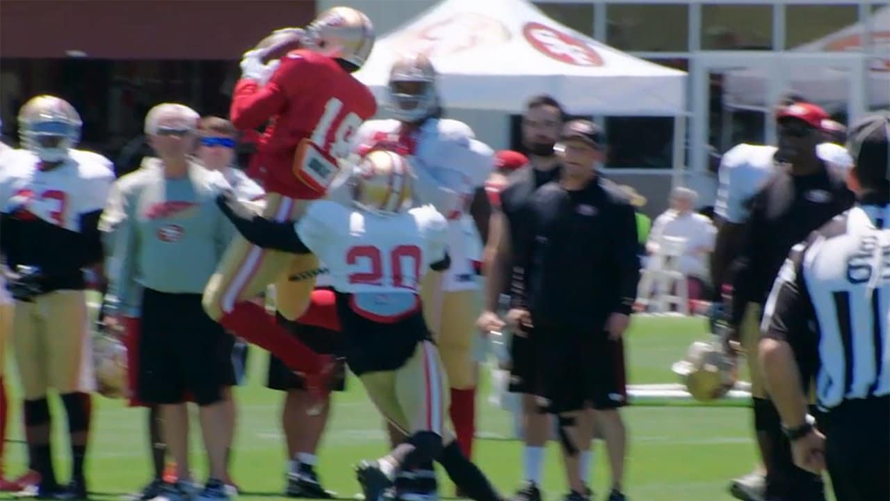 Camp Highlight: DeAndrew White Catches Deep Ball