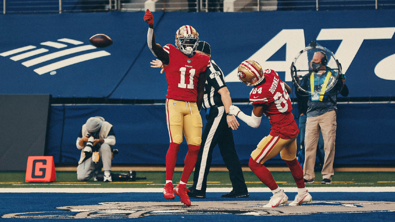 Brandon Aiyuk Goes Untouched into the End Zone