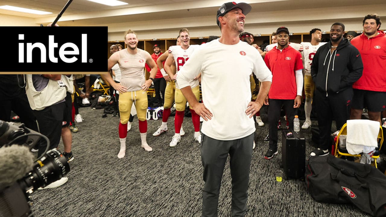 Go Inside the 49ers Locker Room Following Week 1 Win vs. Steelers
