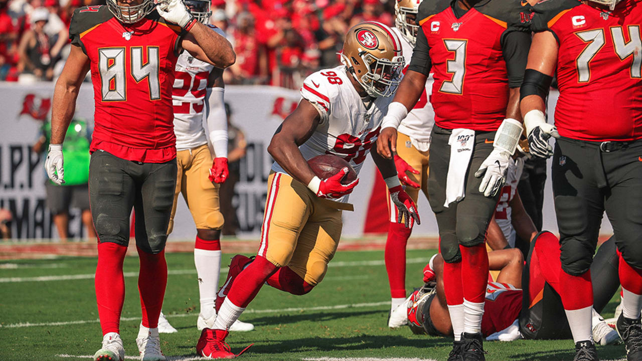 Fred Warner Forces the Fumble, Ronald Blair III Recovers