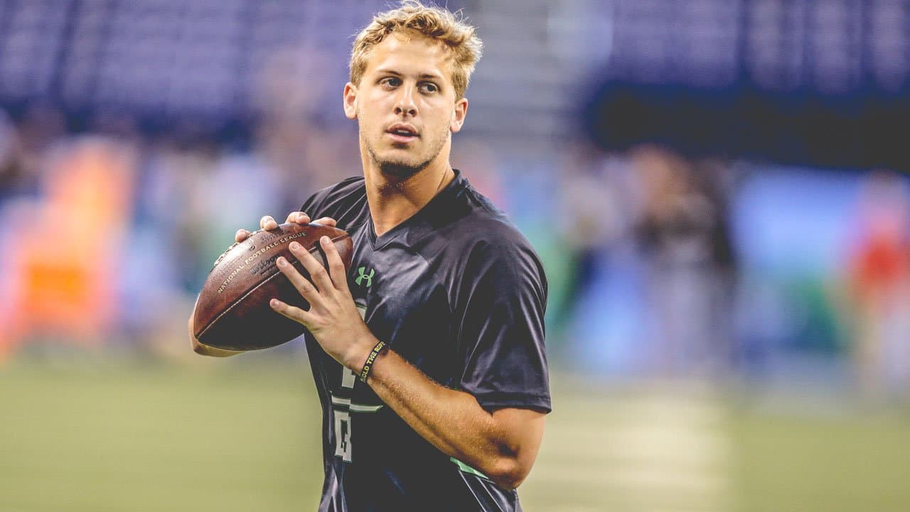 Goff Shows Football Knowledge to Steve Mariucci