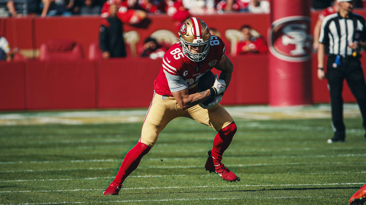 George Kittle's First Catch Since Return Goes for 19 Yards