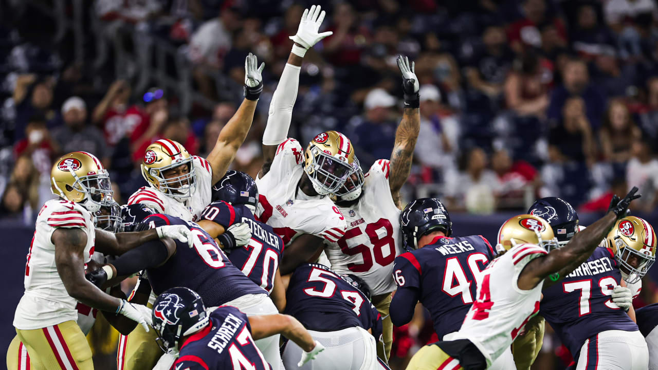 49ers Top Plays vs. Texans in Preseason Week 3