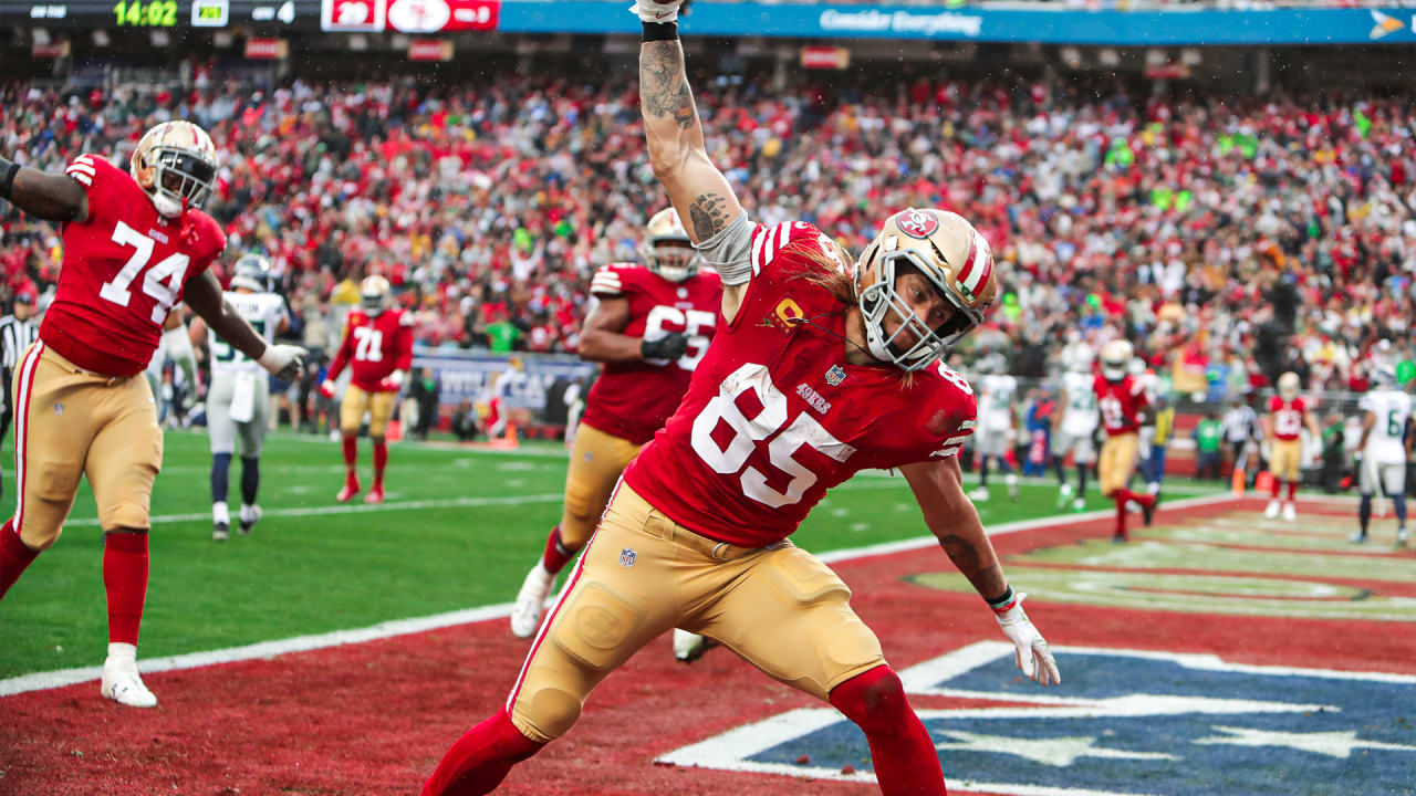 Purdy Connects with Kittle to Complete the Two-Point Conversion