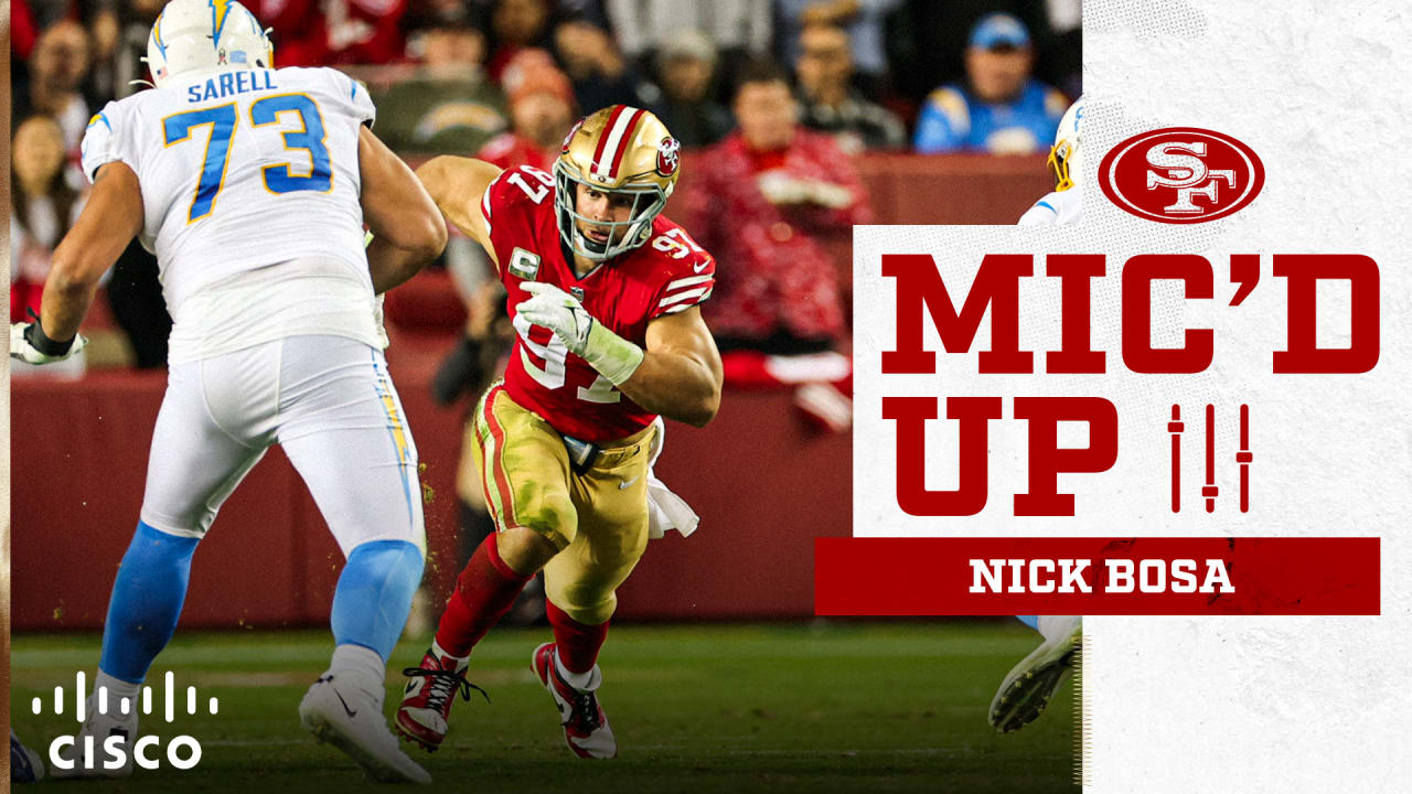 Mic'd Up: Nick Bosa Charges Ahead on 'Sunday Night Football' Mic'd Up: Nick Bosa Charges Ahead on 'Sunday Night Football'