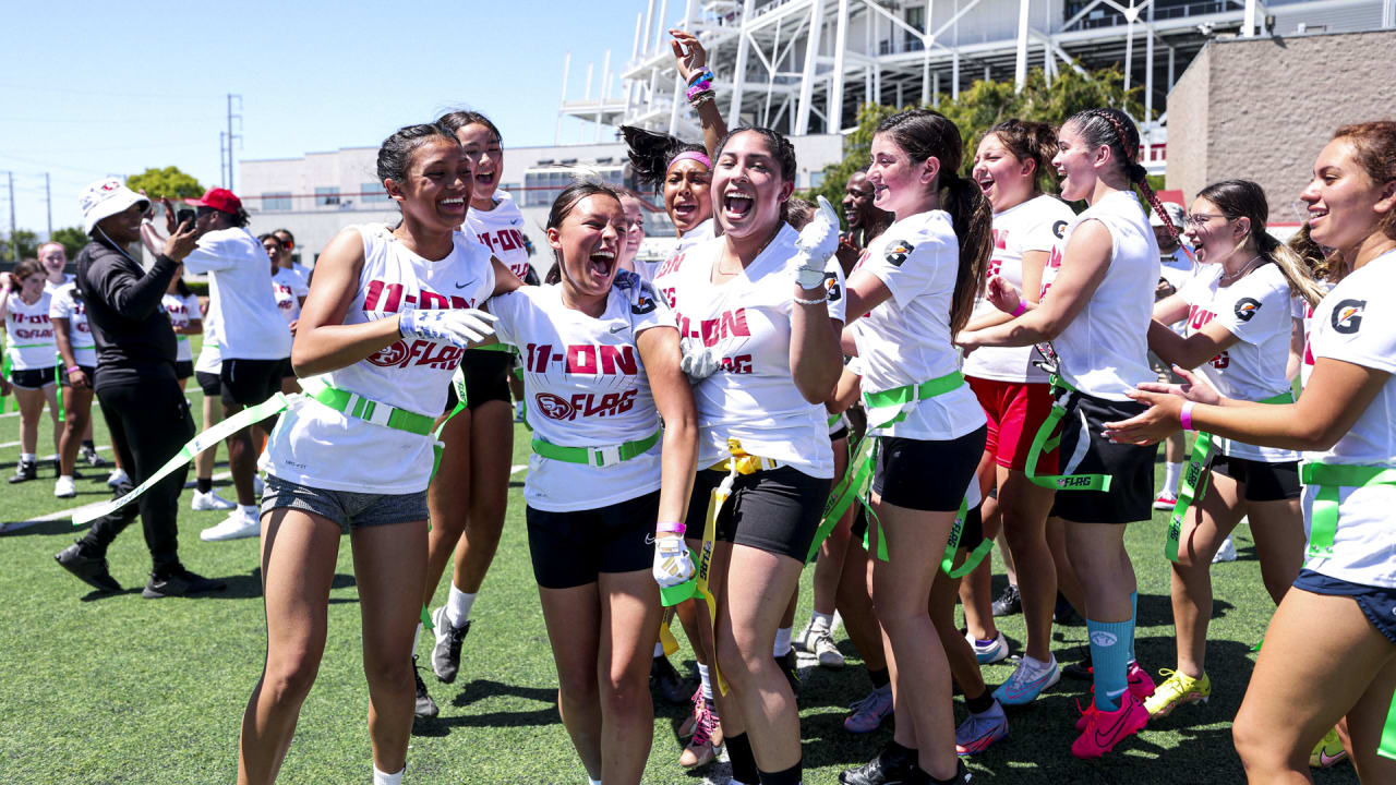49ers PREP Hosts Second-Annual Girls Flag Football Skills Camp