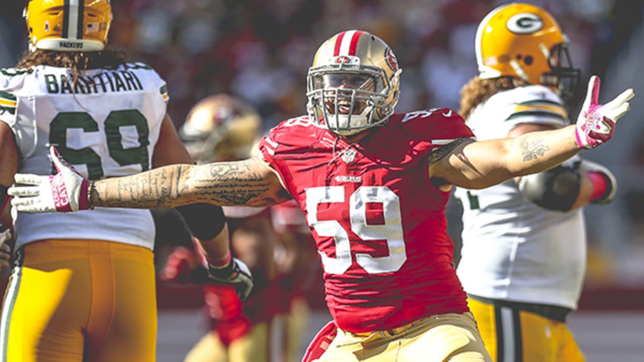 49ers LB Aaron Lynch among NFL Leaders in Sacks, Tackles for Loss