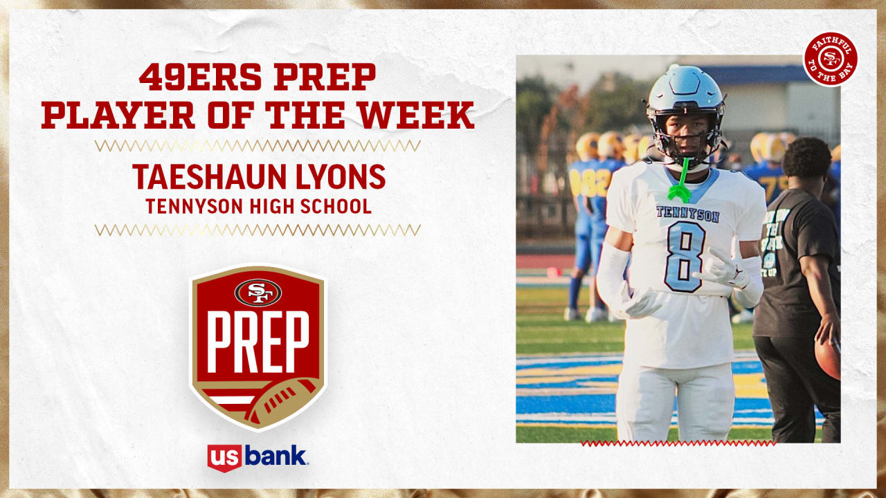 49ers PREP Selects Taeshaun Lyons as Player of the Week 3