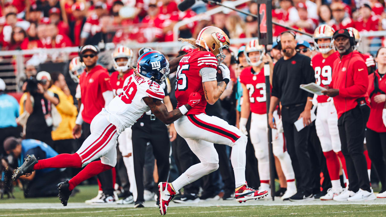 Brock Purdy Hits George Kittle in a Tight Window for a 15-Yard Gain