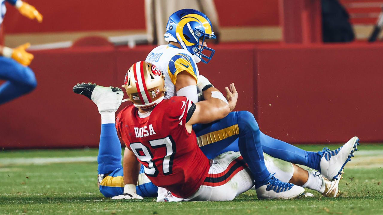 Nick Bosa Overcomes Holding Penalty for 11-Yard Sack