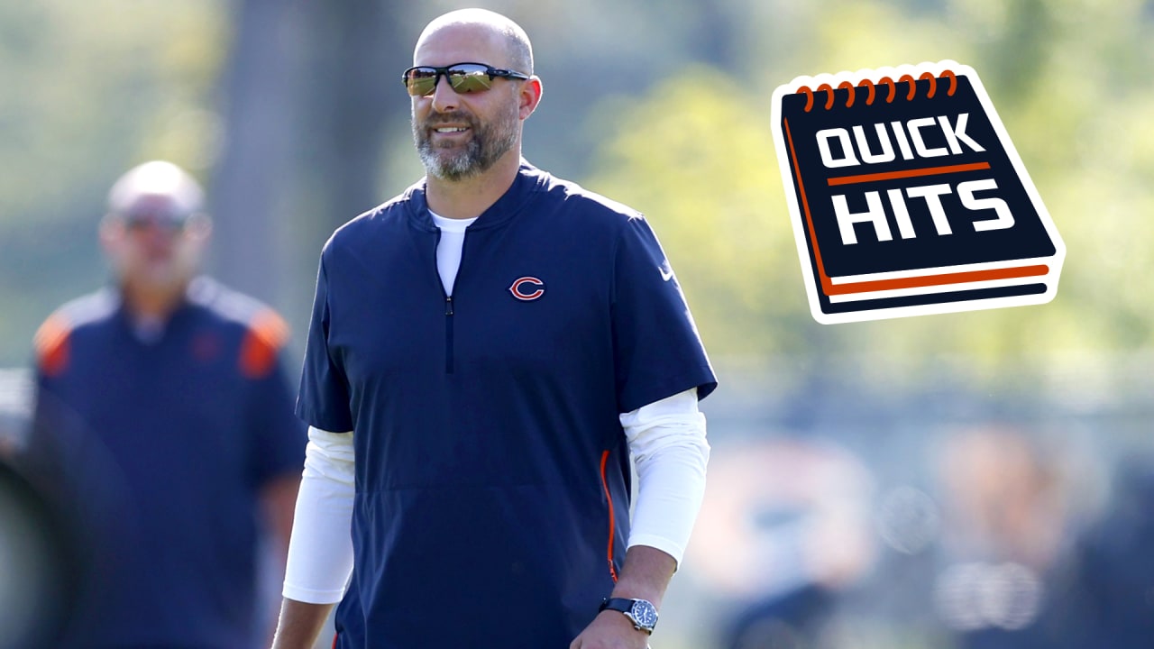Matt Nagy wants Chicago Bears to speed up tempo, practice fast | Quick Hits