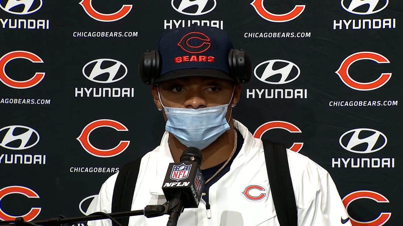 Justin Fields on first NFL touchdown | Press Conference