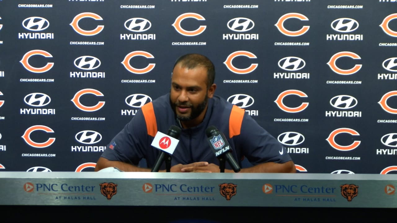 Sean Desai press conference 9.08 | Chicago Bears