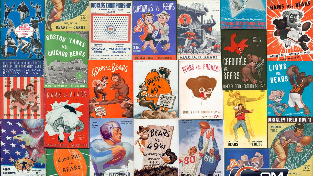 Wrigley Field Bears game programs