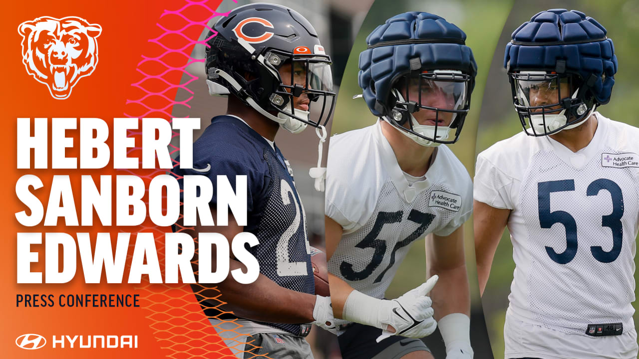 Khalil Herbert, Jack Sanborn, T.J. Edwards on being competitors | Press ...