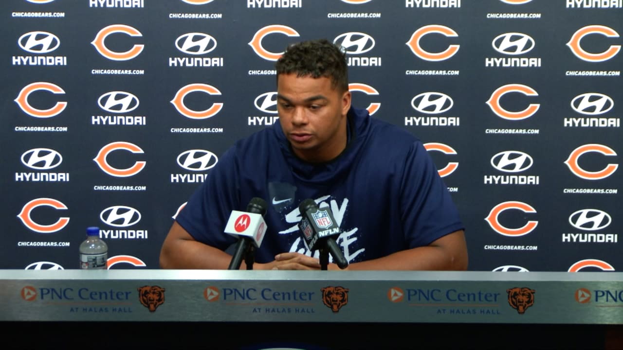 Sam Mustipher press conference 9.28 | Chicago Bears