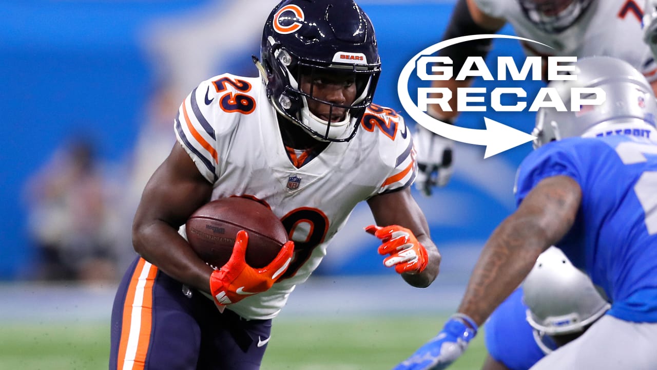 Game Recap: Bears win fifth straight with victory in Detroit