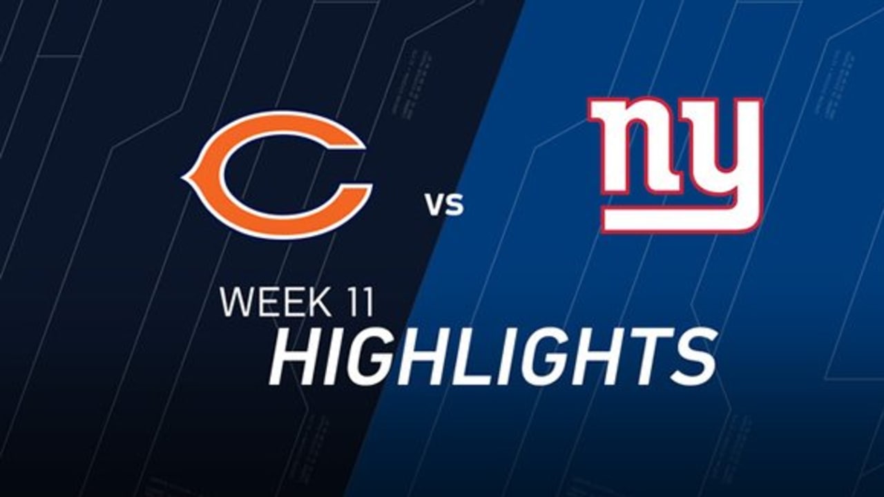 Week 11: Bears vs. Giants highlights