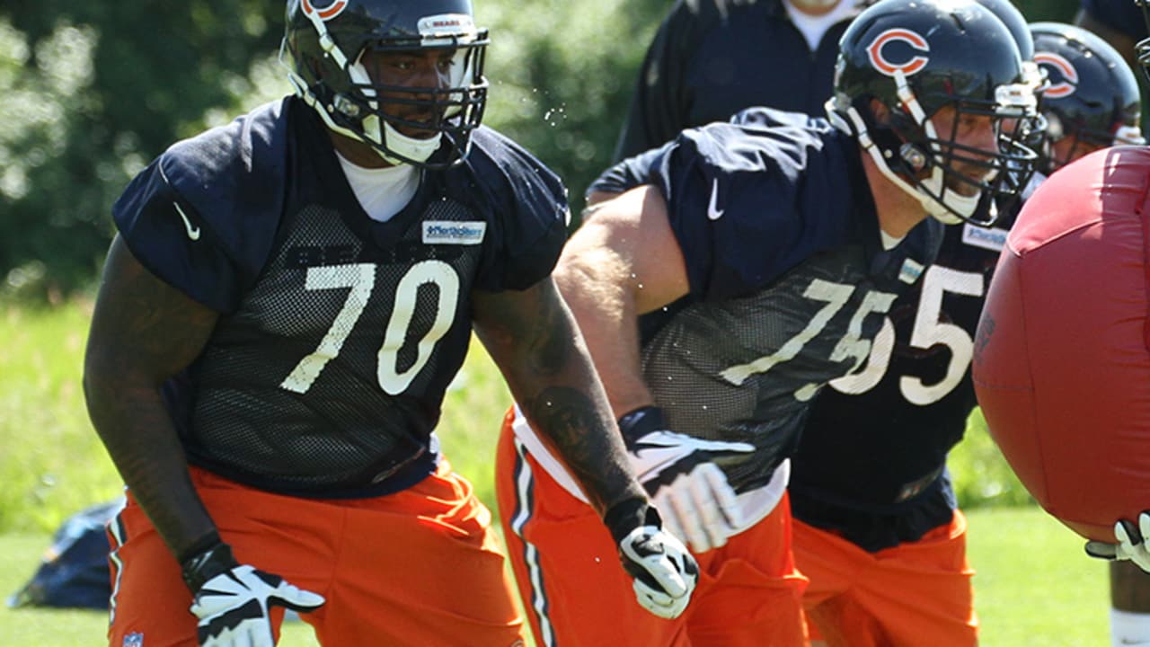 Bears offensive line sports new look